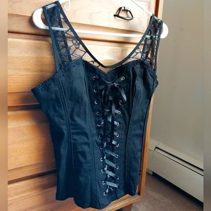 Royal Bones | Tops | Vintage Royal Bones Hot Topic Y2k Corset Bodice ...